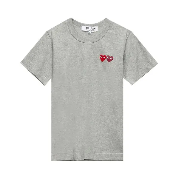 Play Comme Des Garcon Double Heart Tee