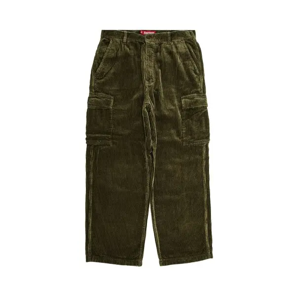 Supreme Wide Wale Corduroy Cargo Pants - Green