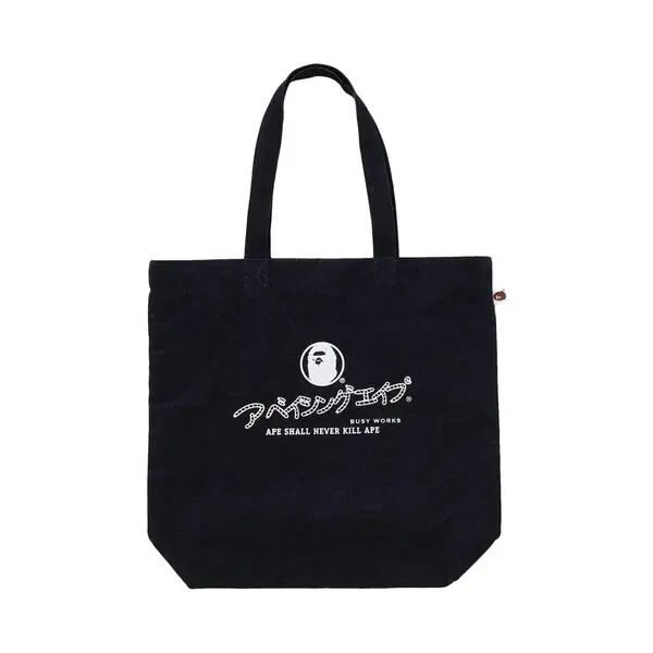 A BATHING APE Denim Tote Bag