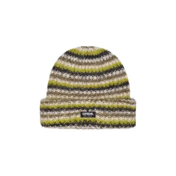 Supreme Loose Stripe Beanie - Green