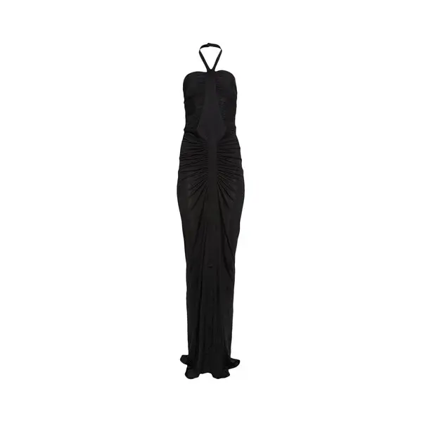 Saint Laurent Halter Neck Maxi Dress