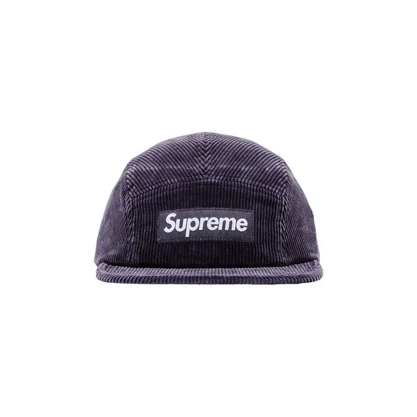 Supreme Corduroy Camp Cap - Blue