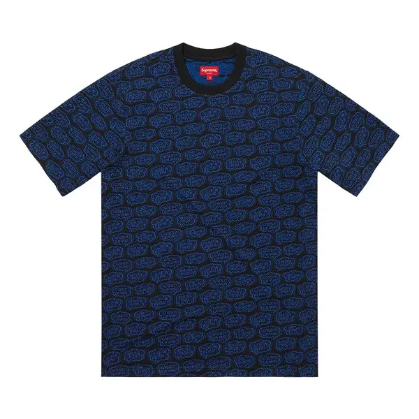 Supreme Jacquard Short-sleeve Top - Black
