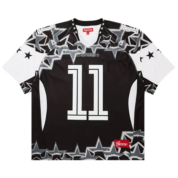 Supreme Stars Football Jersey - Black