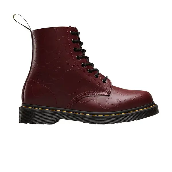 Dr. Martens A Bathing Ape X Emboss Camo 1460 - Red
