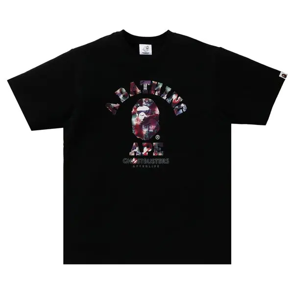 A BATHING APE X Ghostbusters College Tee - Black