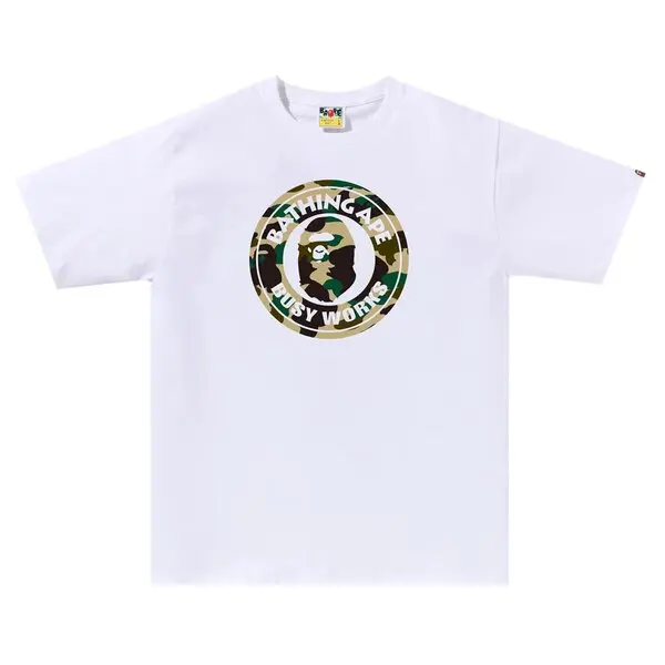 A BATHING APE 1st Camo Busy Works Tee - White