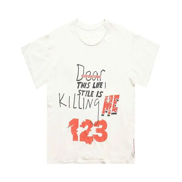 RIVINGTON ROI REBIS Killing Me T-shirt - White