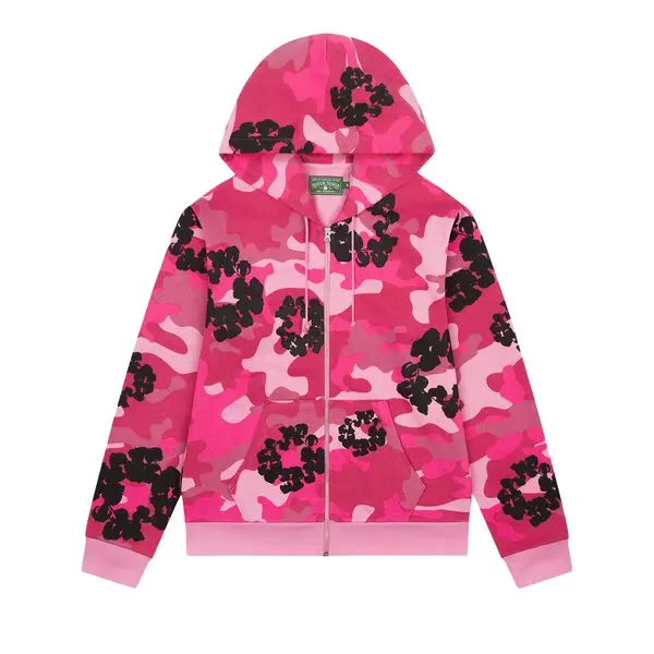 DENIM TEARS Wreath Zip Hoodie - Multicolor