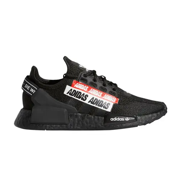 Adidas Nmd_r1 V2 J 'overbranded' Sneakers - Black