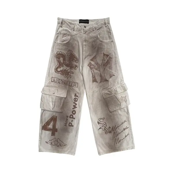 TRAVIS SCOTT X Mowalola Logo Trousers
