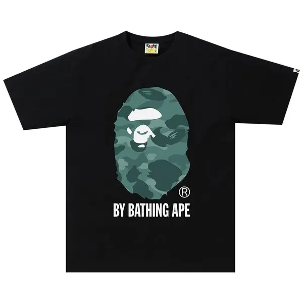 A BATHING APE Color Camo Tee - Black