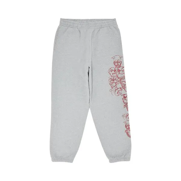 Supreme Pitbulls Embroidered Sweatpants - Grey