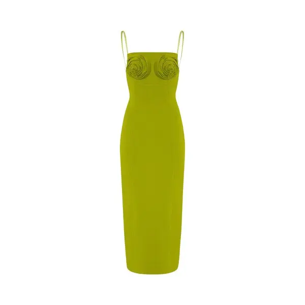 Jean Paul Gaultier Conical Bra Cup Dress 'acid - Green