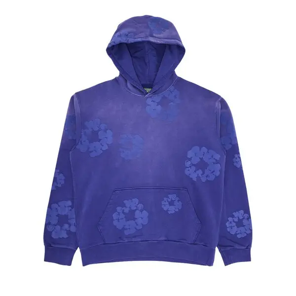 DENIM TEARS Mono Cotton Wreath Hoodie - Blue
