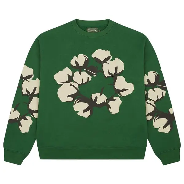 DENIM TEARS X Cactus Plant Flea Market Cactus Tears Crewneck - Green