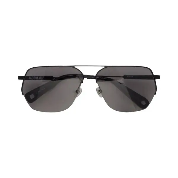 Jacquemus X Linda Farrow Aviator Sunglasses - Black