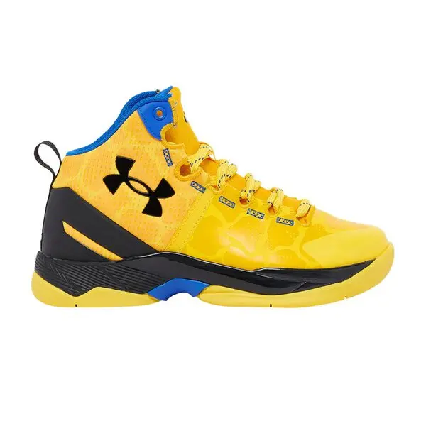 Under Armour Curry 2 Retro Ps 'double Bang' Sneakers - Yellow