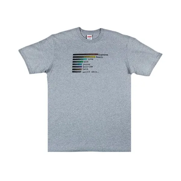 Supreme Chart T-shirt - Grey