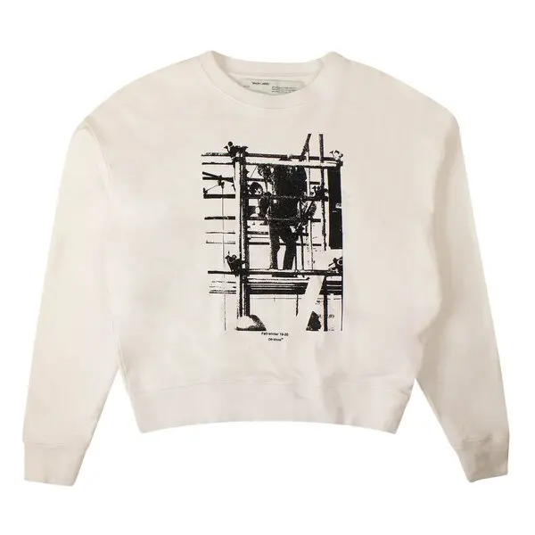 Off-White Graphic Print Sweatshirt - White