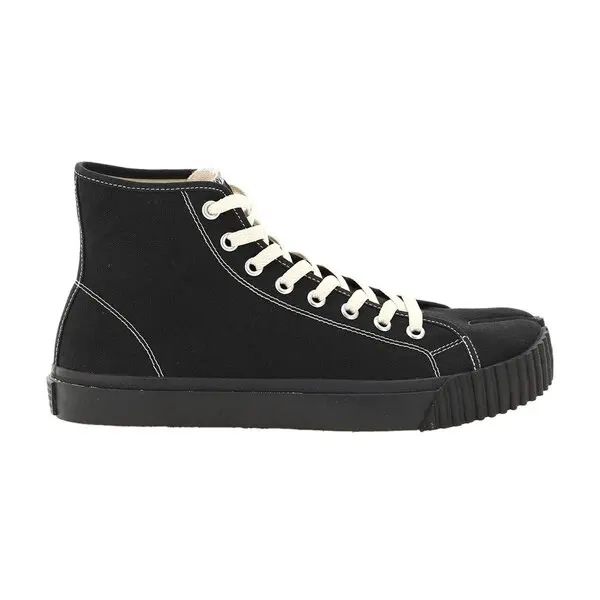 MAISON MARGIELA Tabi Canvas High-top Sneakers - Black