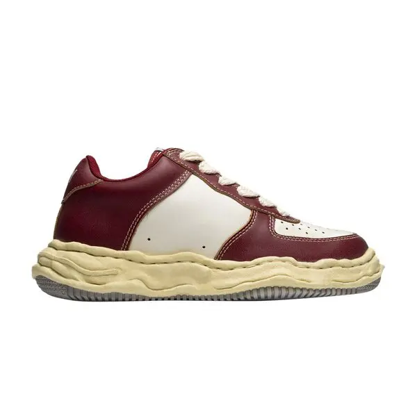 Mihara Yasuhiro Wayne Og Sole Leather Sneakers - Red