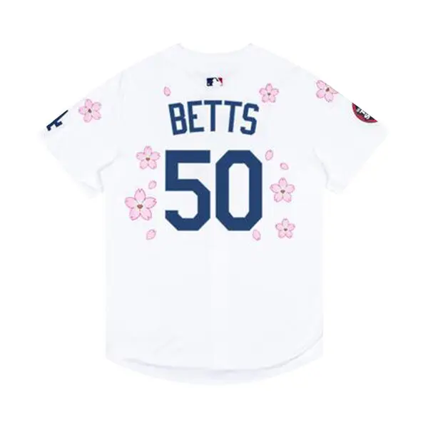 Nike X Takashi Murakami X Mlb World Tour Dodgers Betts Jersey - White