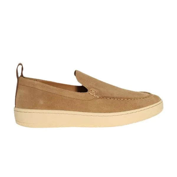 LANVIN Cruiser Suede Moccasins - Cream