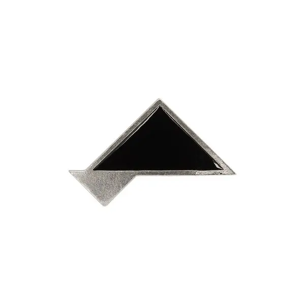 Saint Laurent Geometric Brooch - Silver