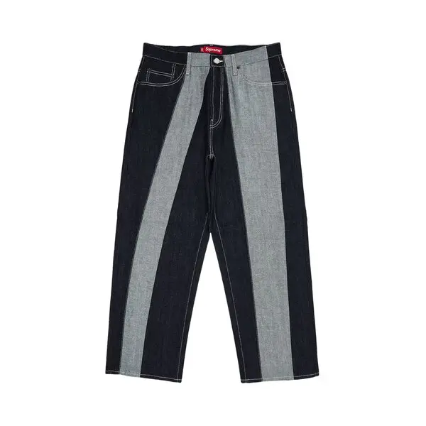 Supreme Paneled Stripe Baggy Jean
