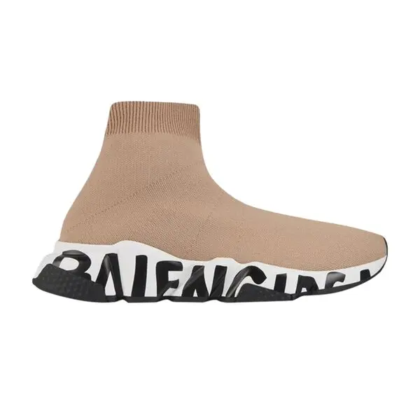 Balenciaga Speed Sneaker Midsole Graffiti - Brown