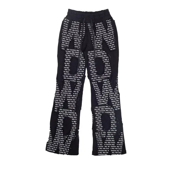 WHO DECIDES WAR BY EV BRAVADO Overlay Sweatpant