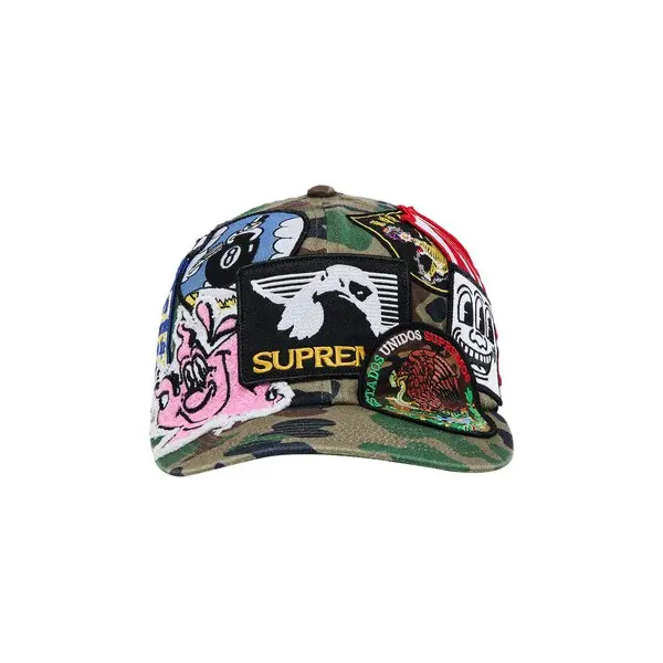 Supreme Patches 6-panel Cap - Green
