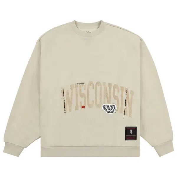 TRAVIS SCOTT Cactus Jack X Mitchell & Ness University Of Wisconsin Crewneck