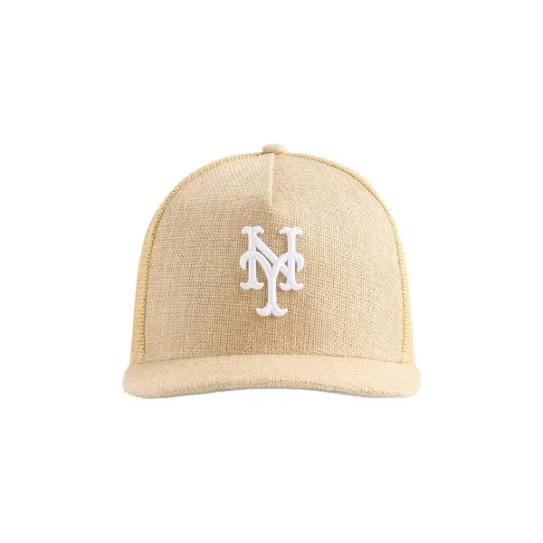 Kith X New Era New York Mets Raffia 9fifty Snapback - Cream