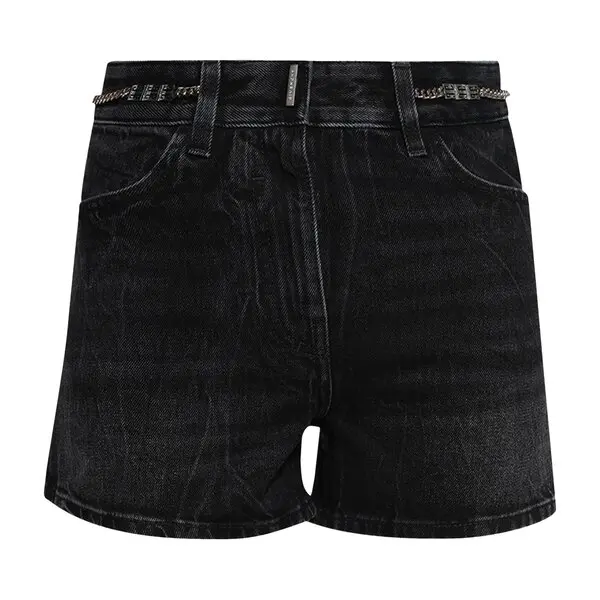 Givenchy Denim Short With Chain
