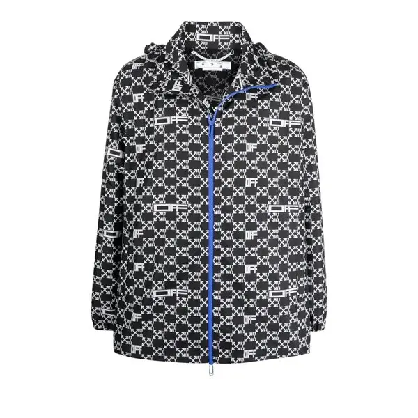 Off-White Monogram Allover Windbreaker Jacket