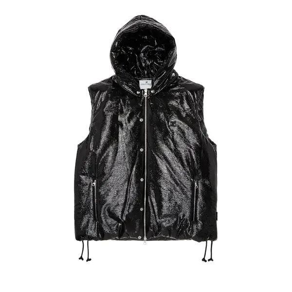 COURREGES Ac Vinyl Sleeveless Puffer Jacket