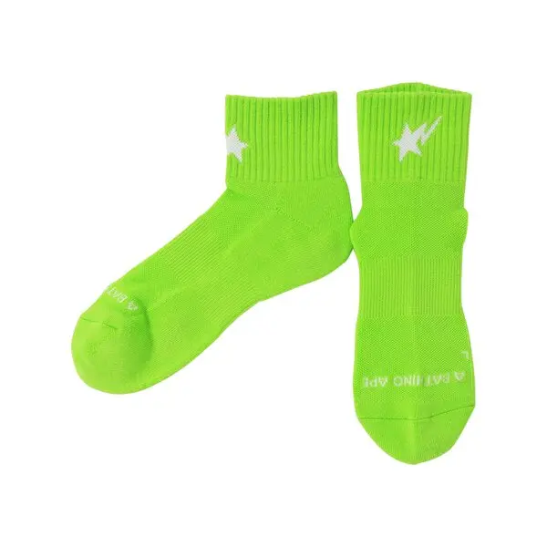 A BATHING APE Sta Ankle Socks - Green