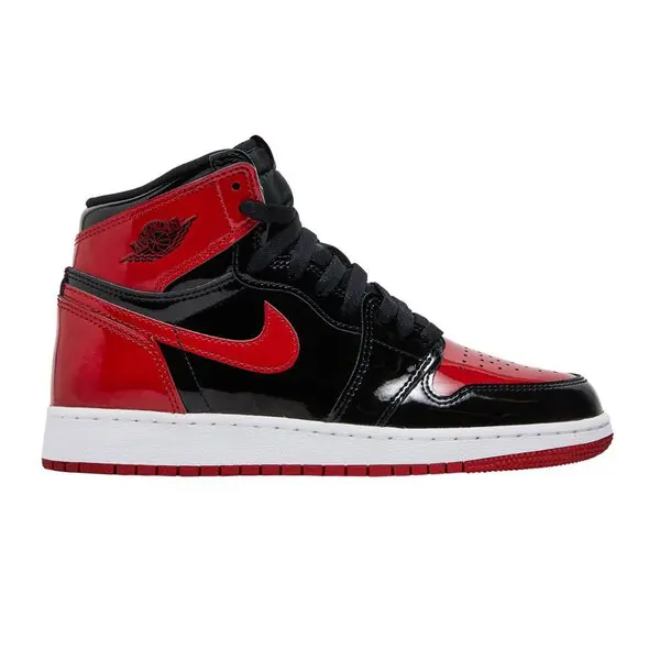 JORDAN 1 Retro High Og Gs ‘patent Bred - Red