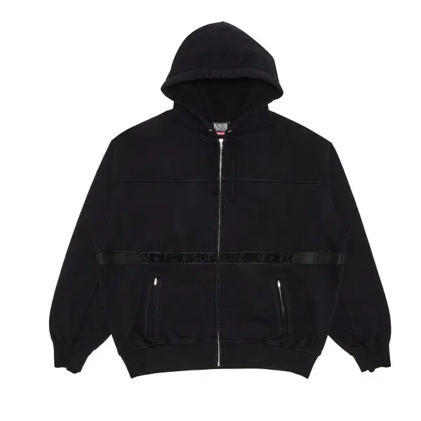 Supreme X Martithé + François Girbaud Zip Up Hooded Sweatshirt - Black