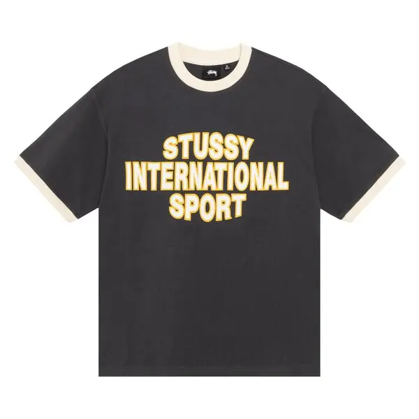 StÜssy Sport Ringer Tee - Black
