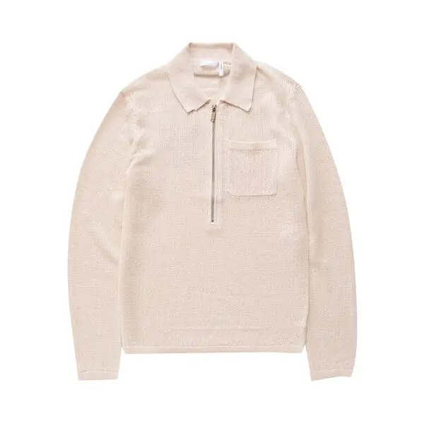 Helmut Lang Long-sleeve Zip Polo Sweater
