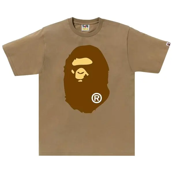 A BATHING APE Big Ape Head Tee - Cream