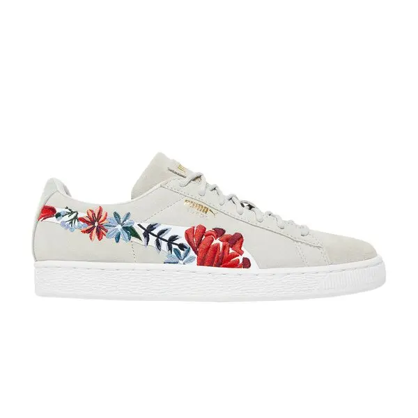 PUMA Suede Classic Embroidered Floral Sneakers