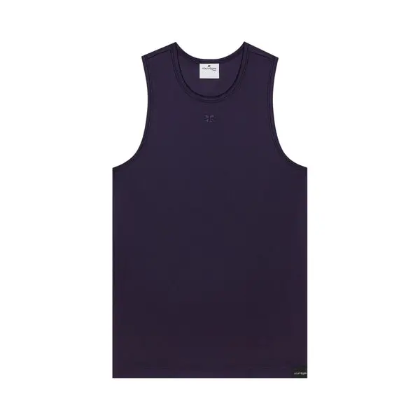 COURREGES Sport Interlock Tank Top - Blue