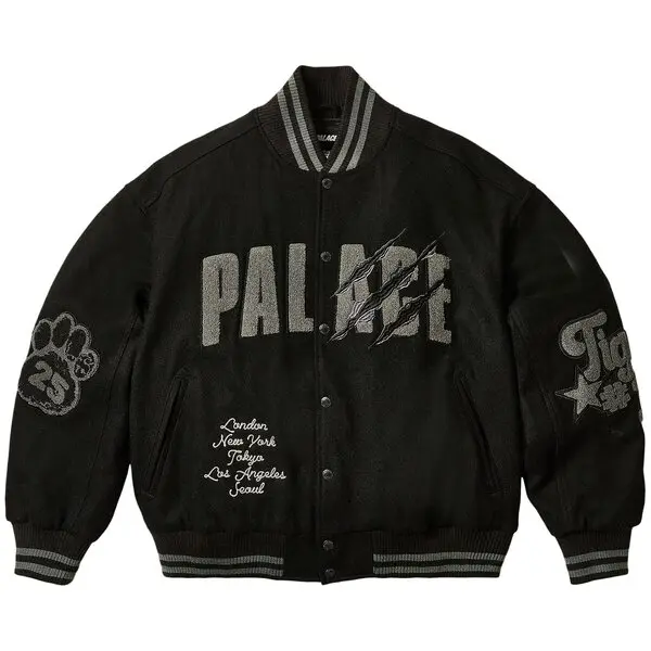 PALACE Tora Tora Varsity Jacket - Black