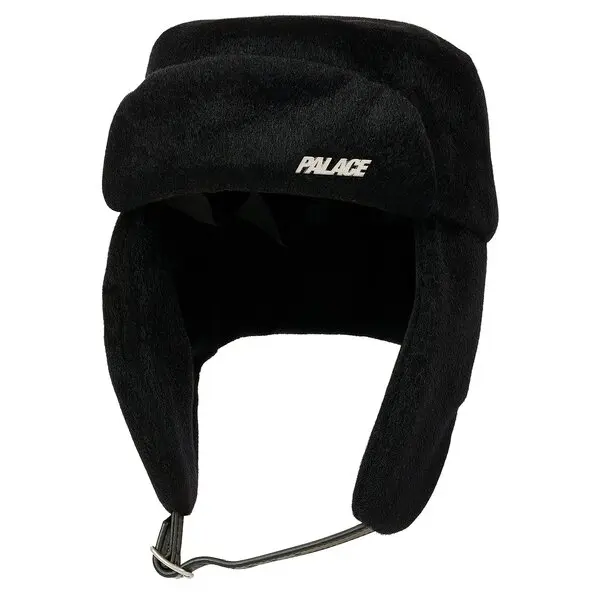 PALACE Ushanka Trapper Hat - Black