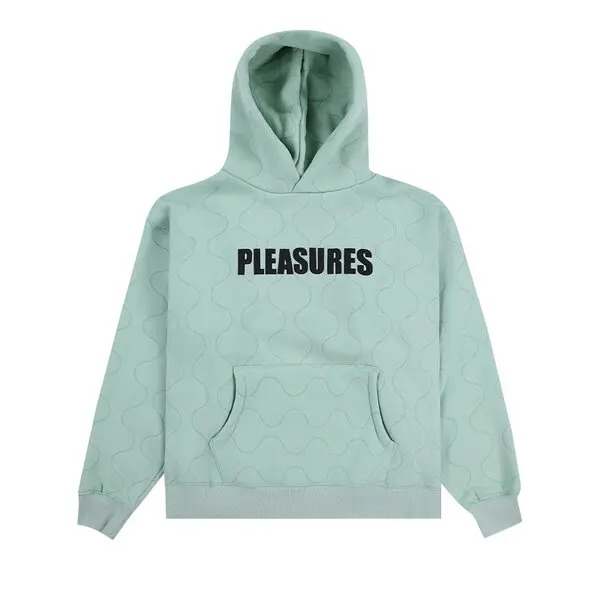 PLEASURES Wave Quilted Hoodie