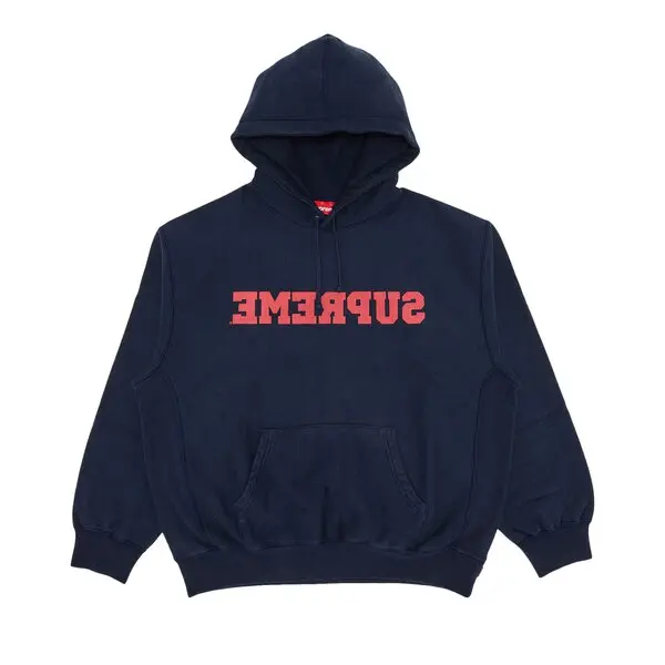 Supreme Reverse Hooded Sweatshirt - Blue